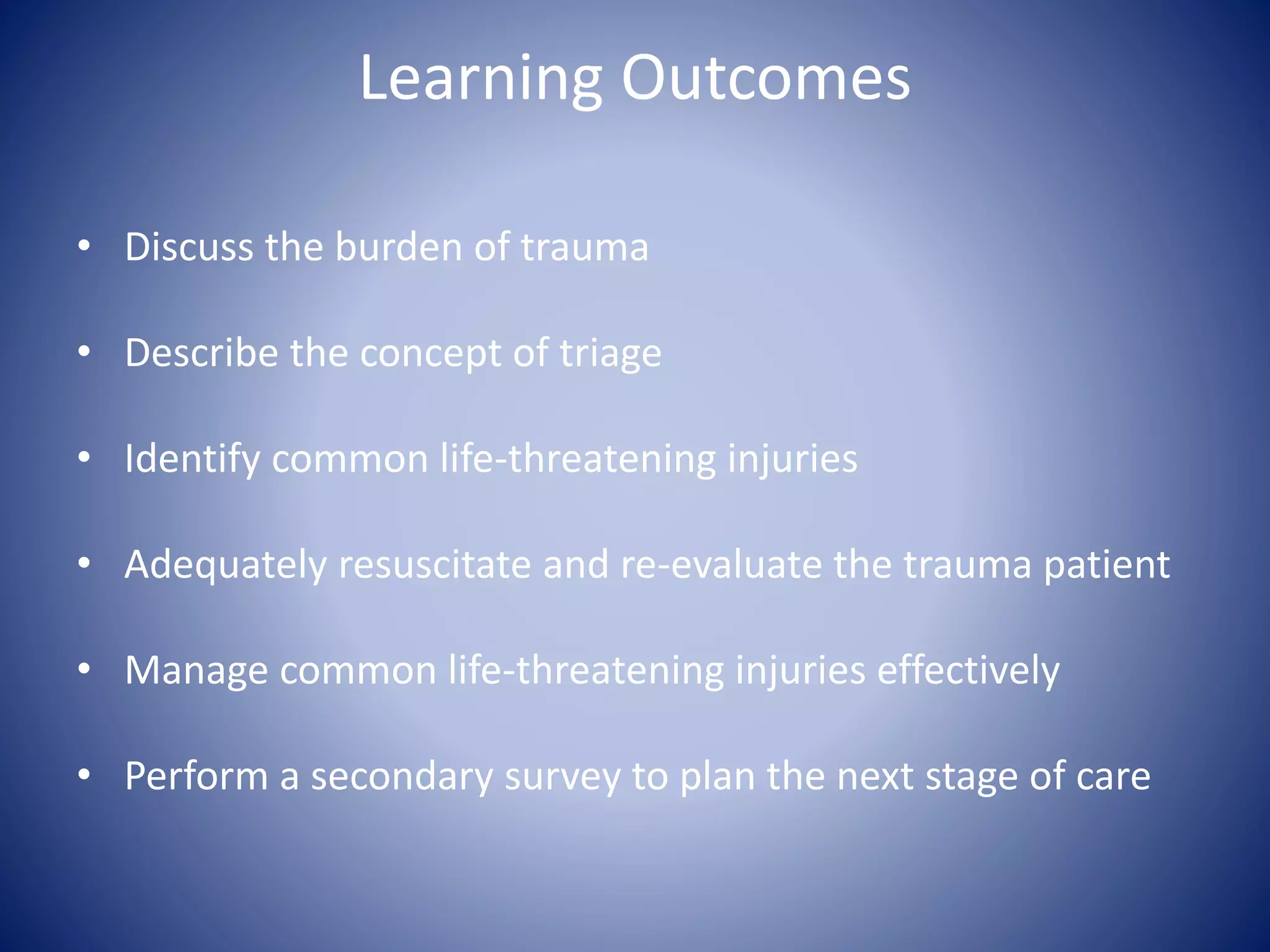 Primary trauma care | PPTX