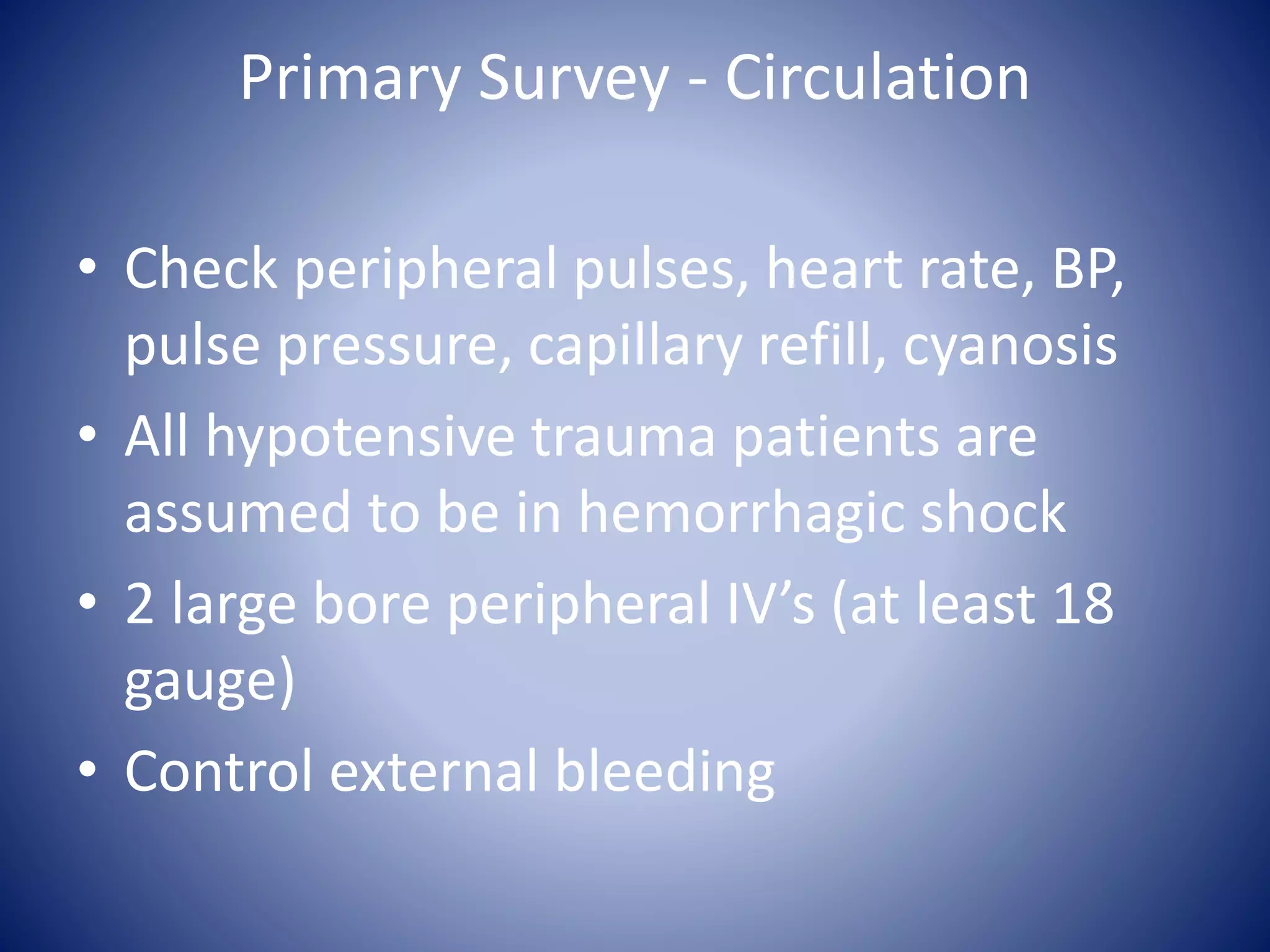 Primary trauma care | PPTX