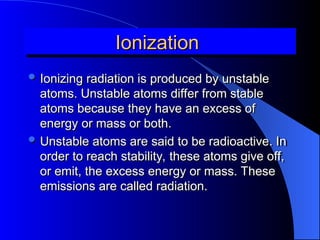 primary types of radiation Ionizing h.ppt