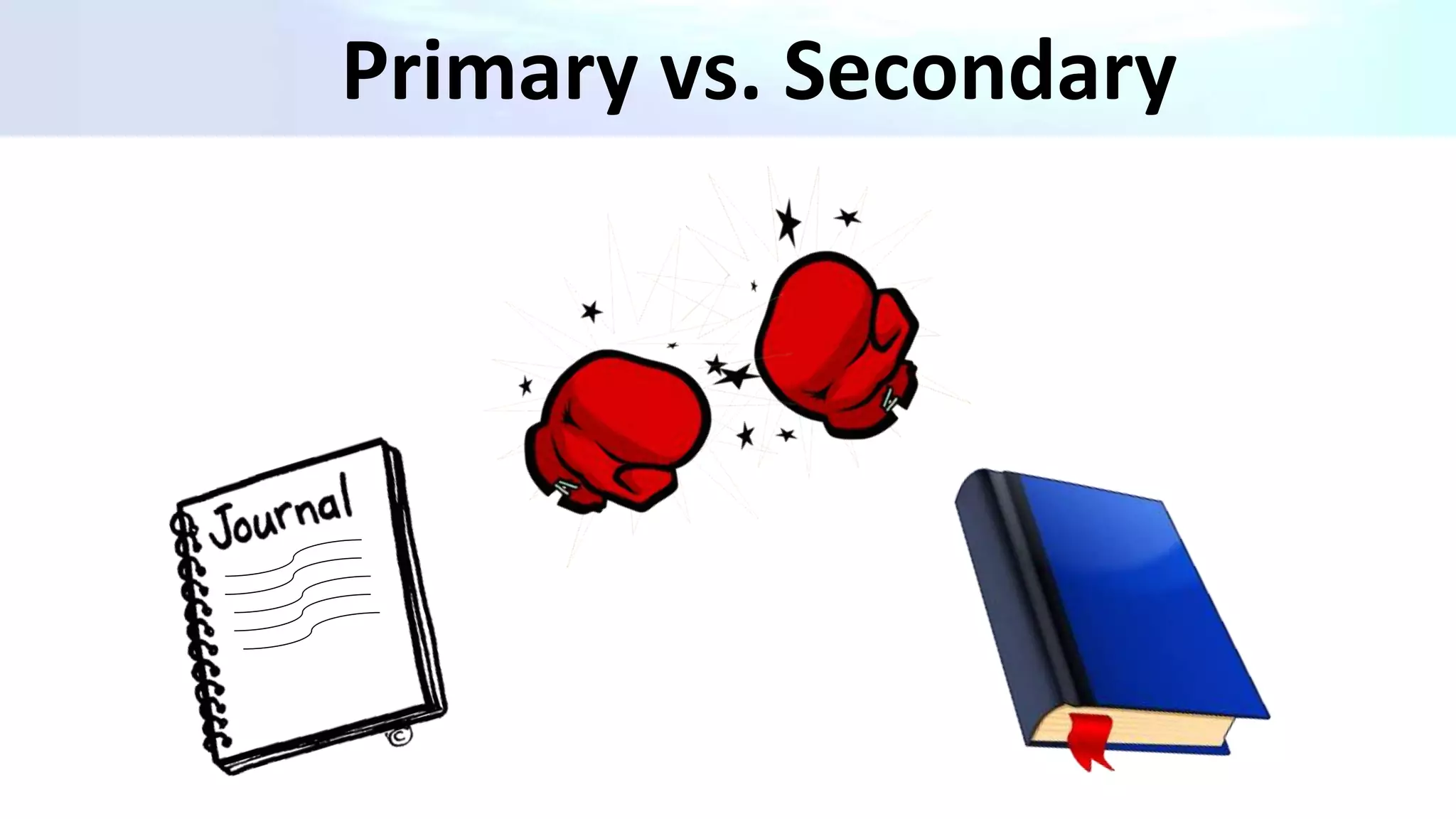 Primary vs Secondary Sources | PPTX