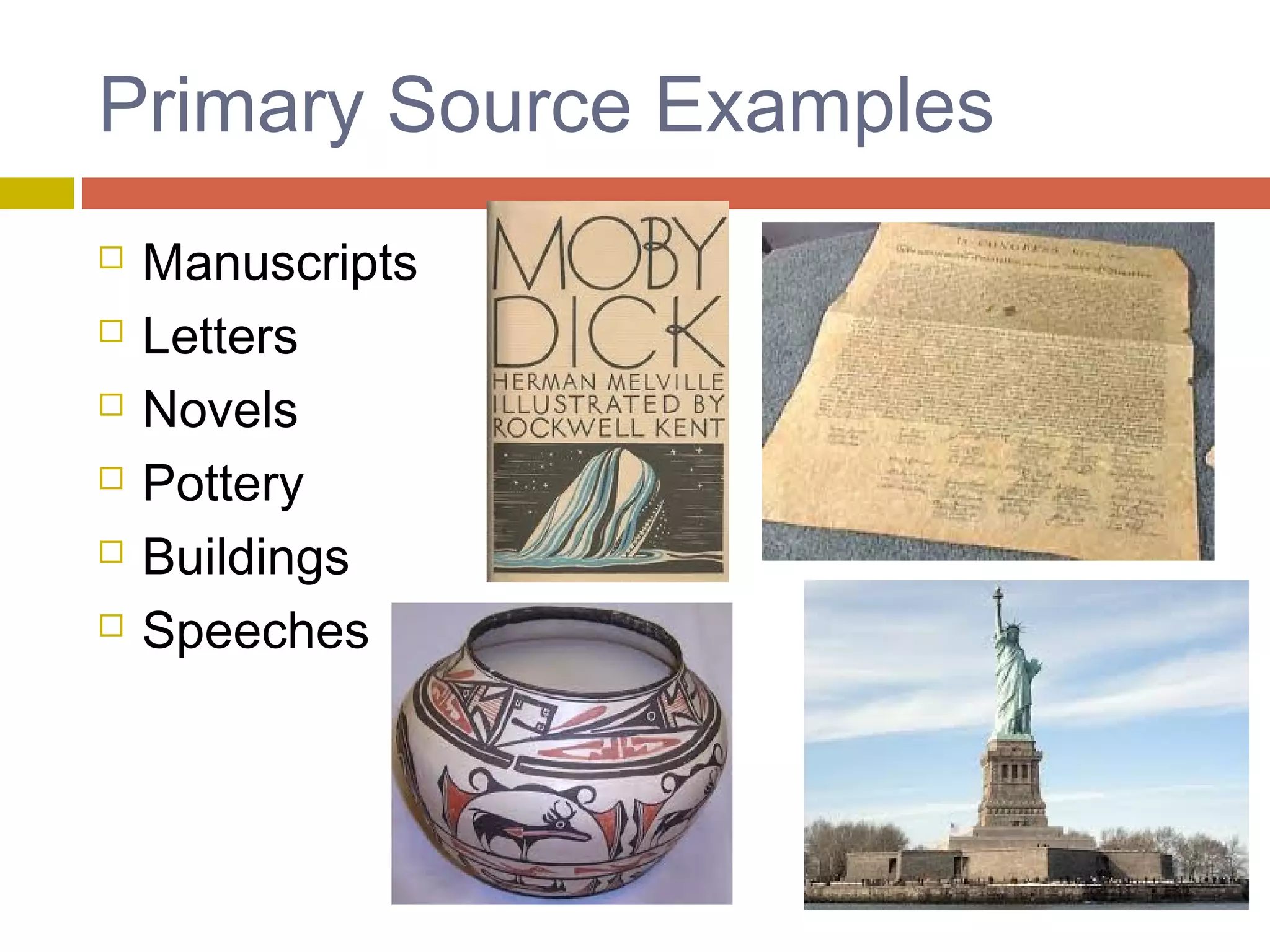 Primary vs seconary sources | PPT