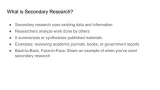 Primary vs Secondary Research Understanding the Differences.pptx