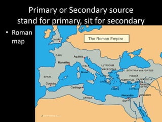 Primary vs secondary source | PPTX