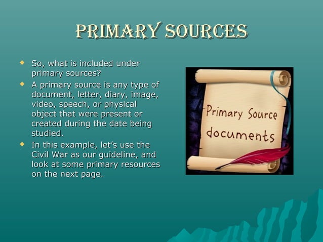 Primary vs secondary sources | PPT | Secondary Education | Education