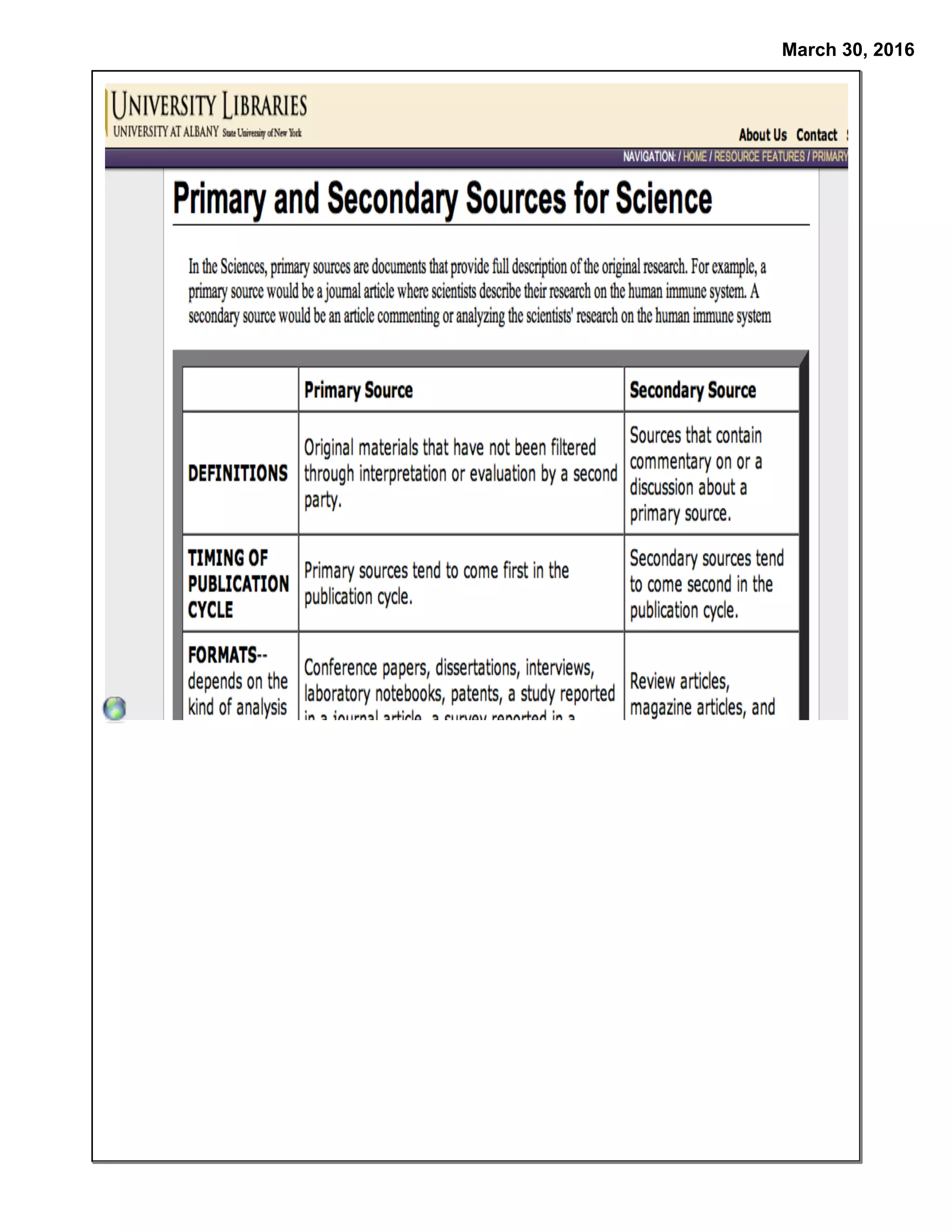 Primary vs secondary sources | PDF