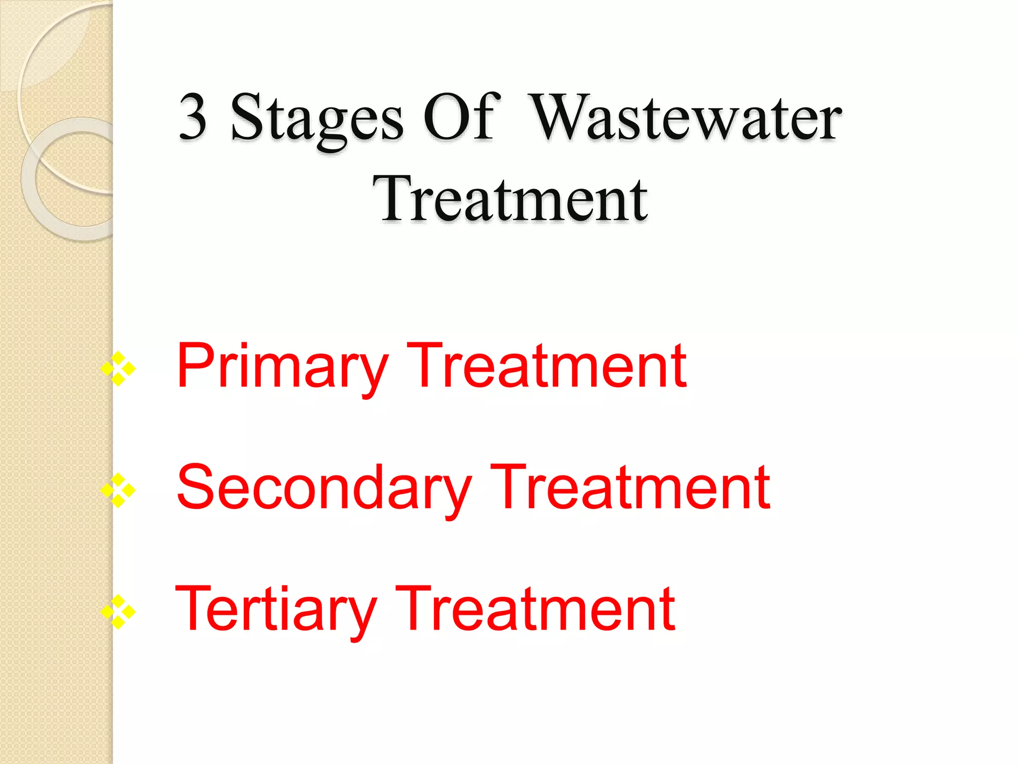 Primary waste water treatment powerpointb presntation | PPTX