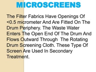 Primary waste water treatment powerpointb presntation | PPTX
