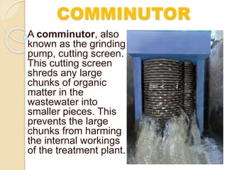 Primary waste water treatment powerpointb presntation | PPT