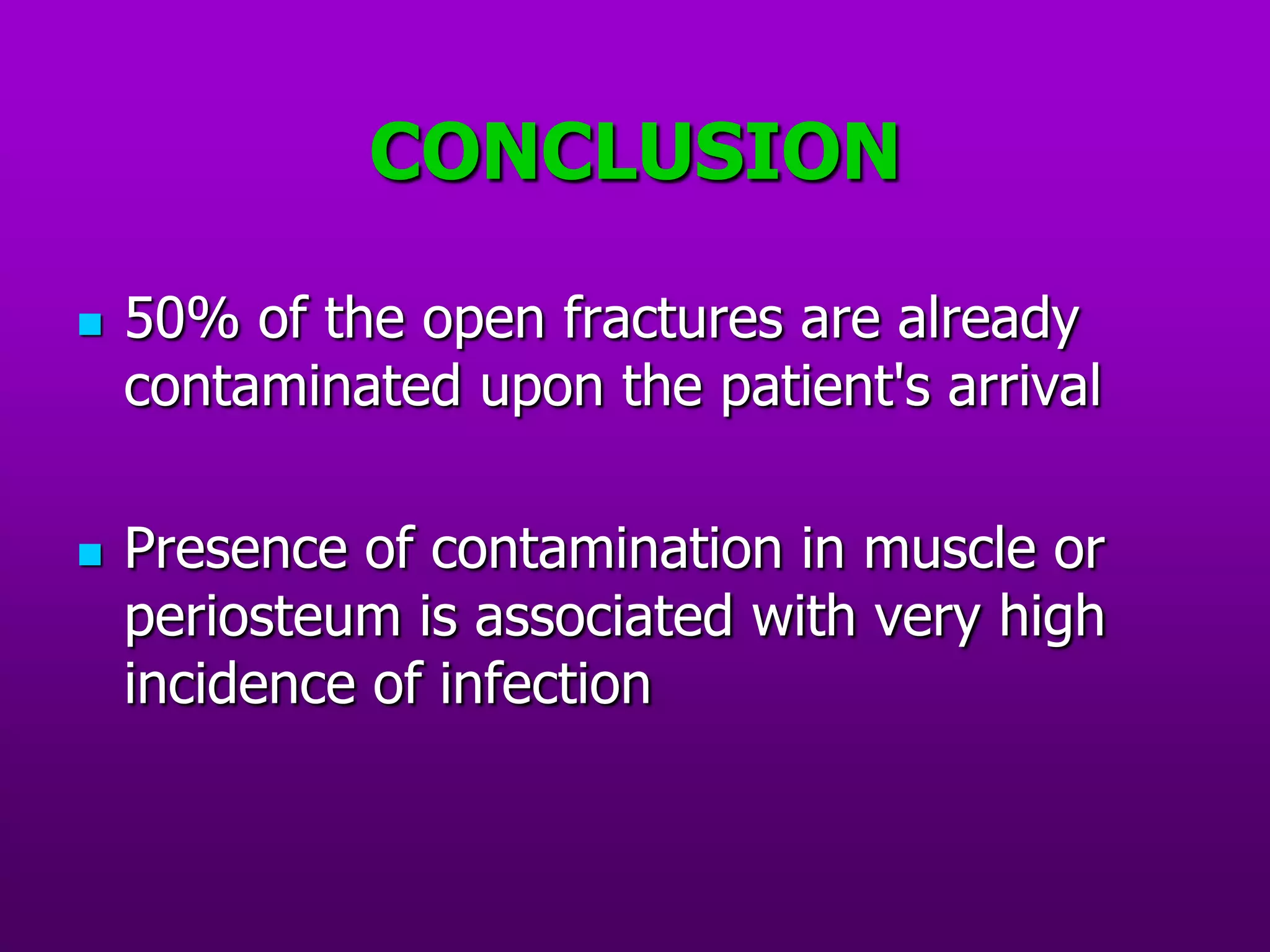 Primary wound culture in open fractures | PPT