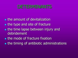 Primary wound culture in open fractures | PPT