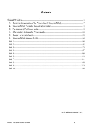 Primary English Year 4 SK Scheme Of Work 2024 | PDF