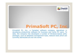 Prima soft pc, inc | PDF