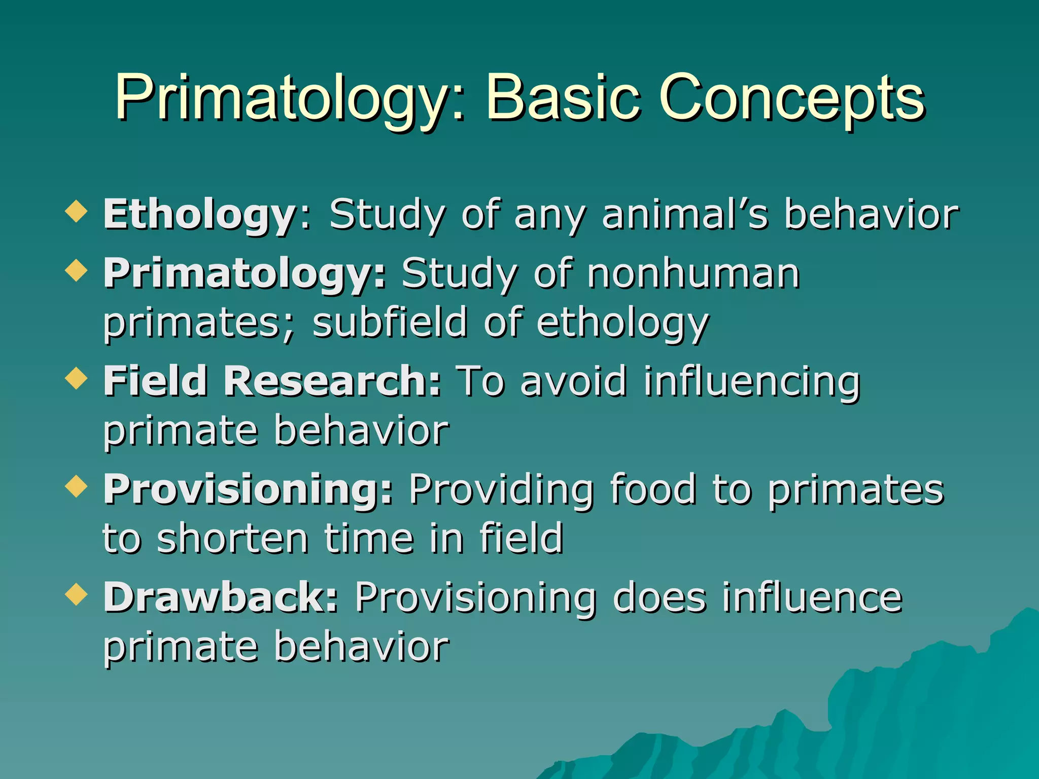 Primate Social Behavior | PPT