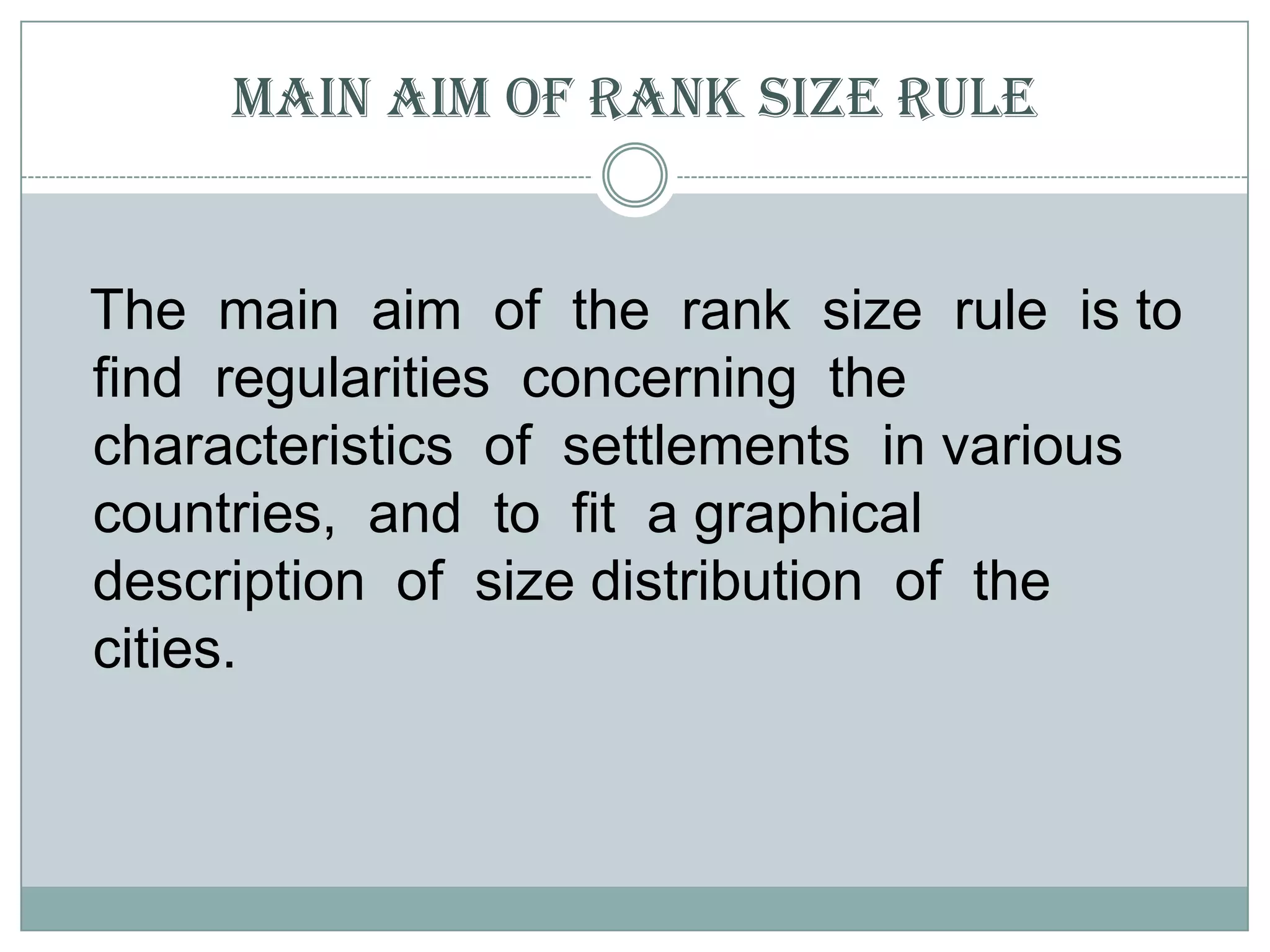 Primate city and Rank Size Rule | PPTX | Asia Travel | Travel Locations