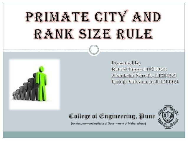 Primate city and Rank Size Rule | PPTX | Asia Travel | Travel Locations