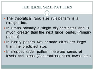 Rank Size Rule Example