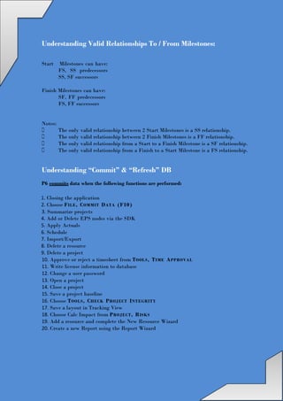 Primavera P6 basics-tips-and-tricks | PDF