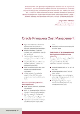 Primavera Project Management | PDF