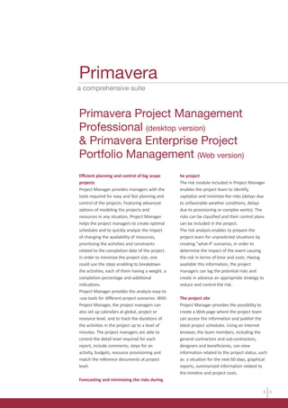 Primavera Project Management | PDF