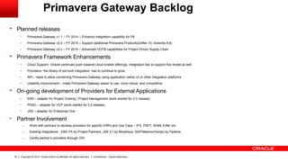 Primavera Gateway overview - Oracle Primavera P6 Collaborate 14 | PPT