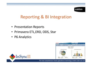 Primavera Integration - Greg Macpherson - Primavera Practice - Oakton ...