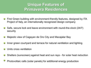 Primavera Residences of Cagayan de Oro City | PPTX