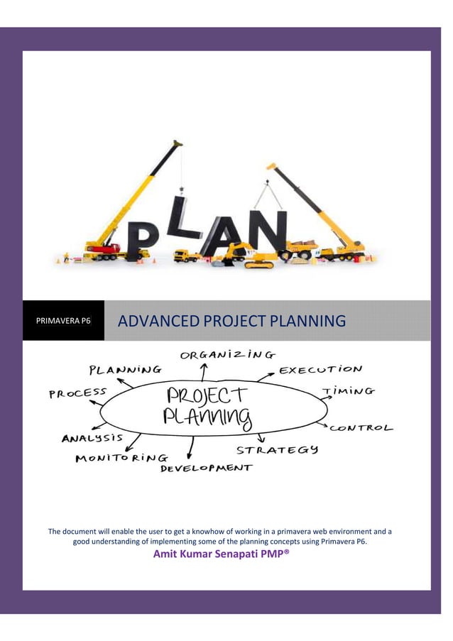Primavera p6 advanced project planning | PDF