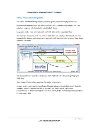 Primavera p6 advanced project planning | PDF