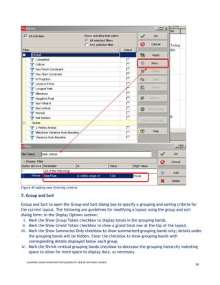 Primavera p6 18.8 planning and scheduling guide r3 | PDF