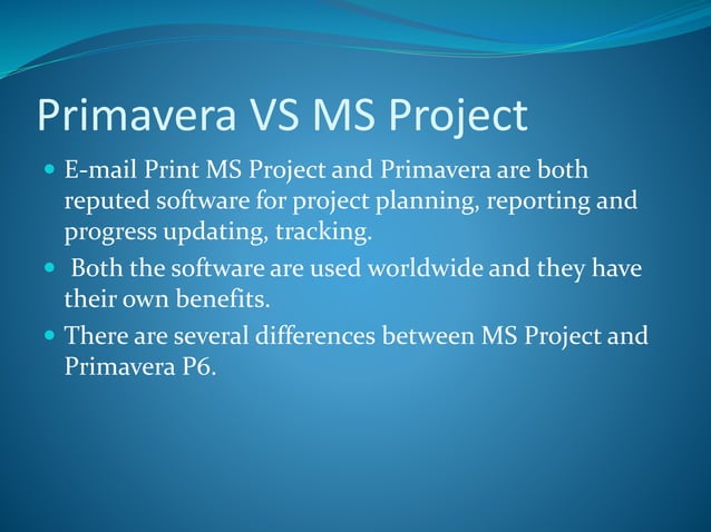 Primavera p6 copy | PPT