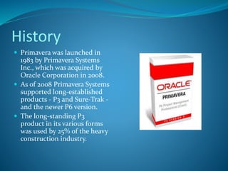 Primavera p6 copy | PPT
