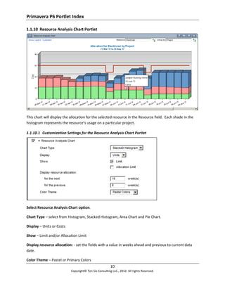 Primavera P6 EPPM Portlets Index | PDF