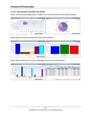 Primavera P6 EPPM Portlets Index | PDF