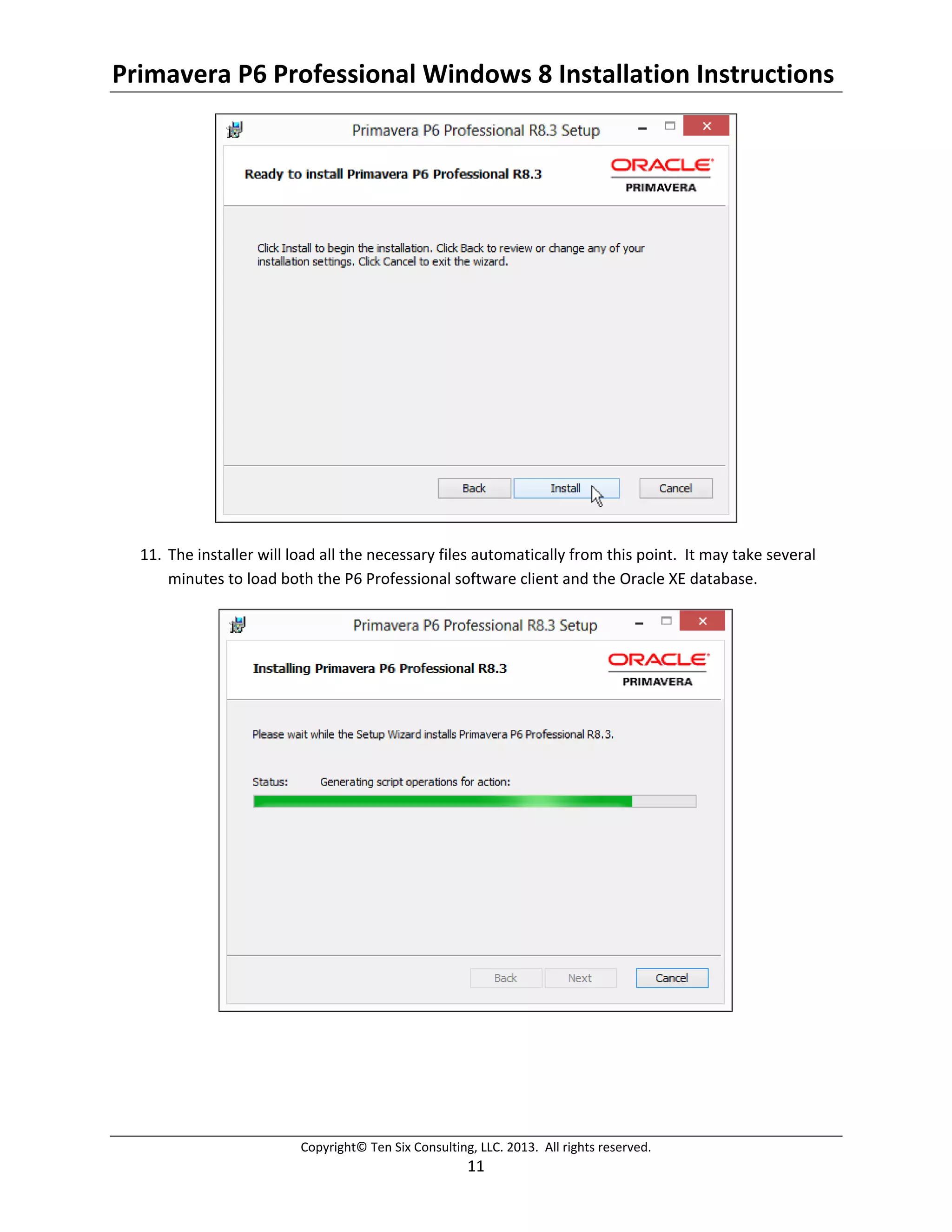Primavera p6 professional windows 8 installation instructions | PDF