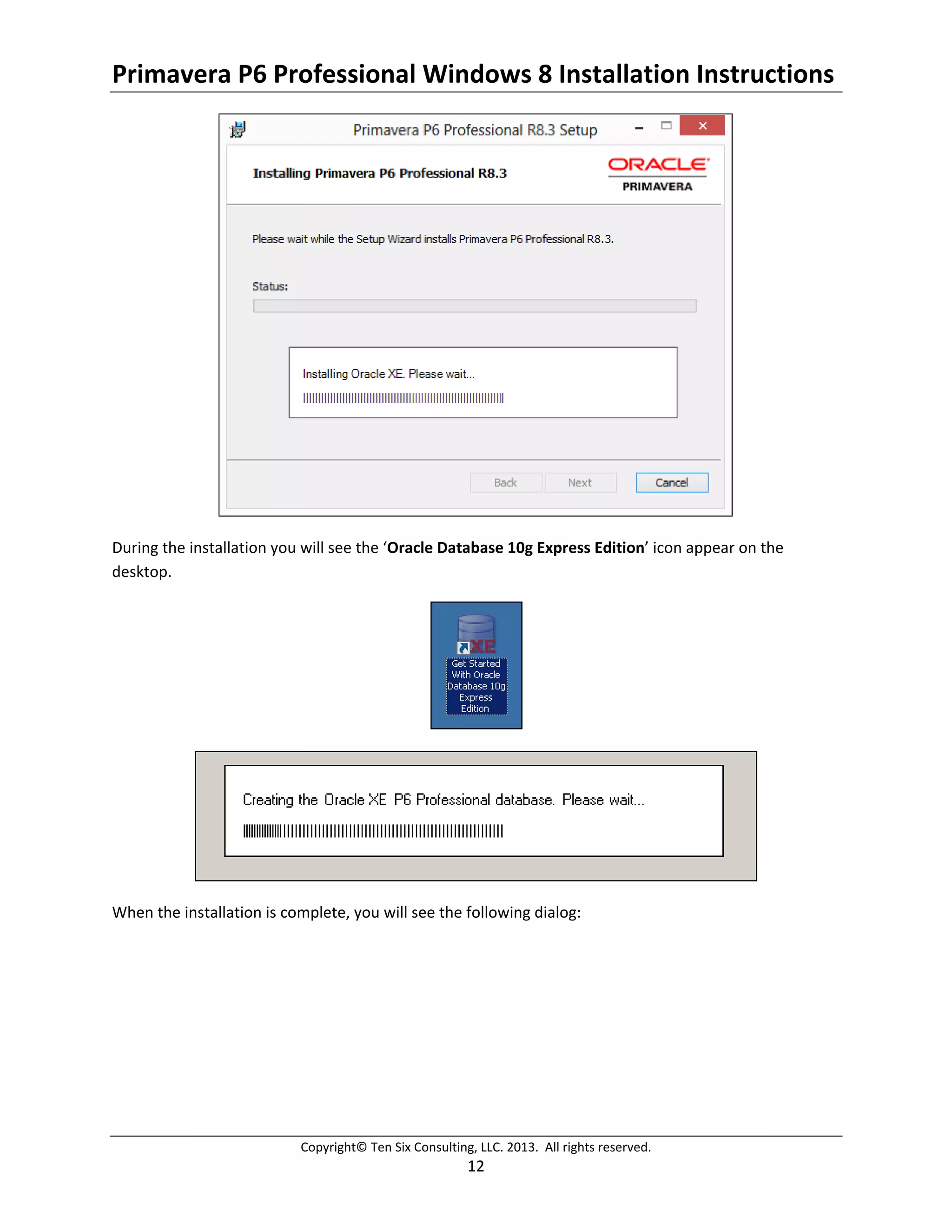 Primavera p6 professional windows 8 installation instructions | PDF