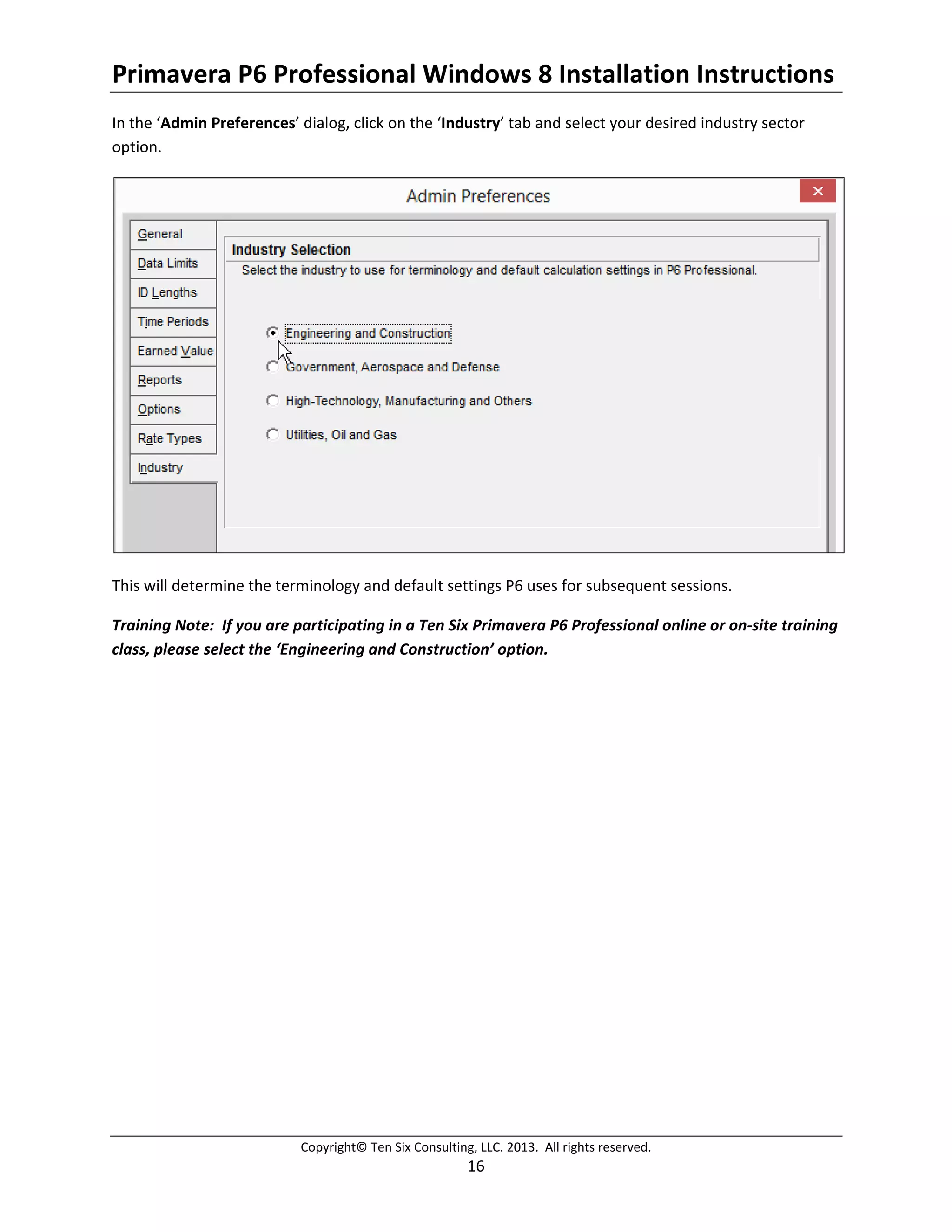 Primavera p6 professional windows 8 installation instructions | PDF