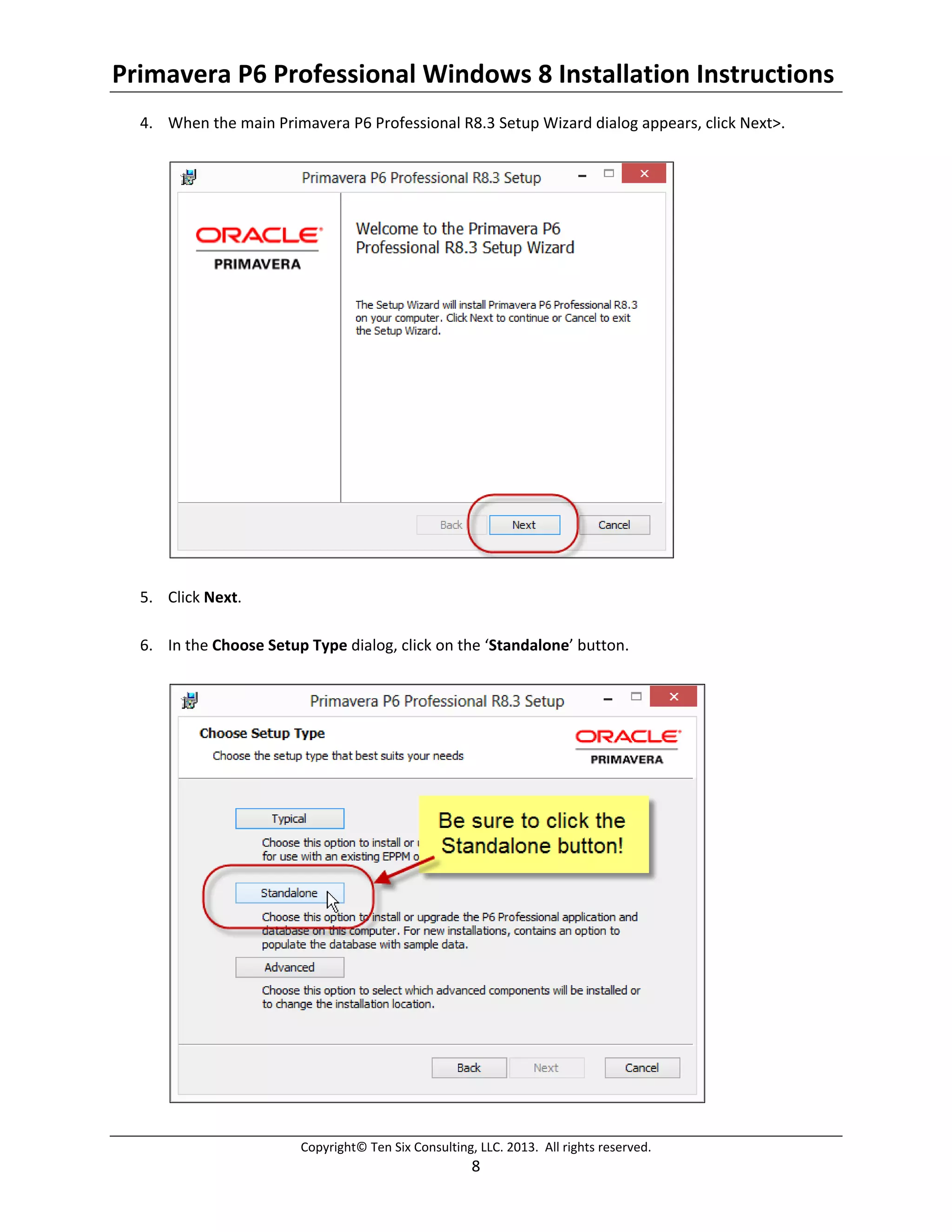 Primavera p6 professional windows 8 installation instructions | PDF