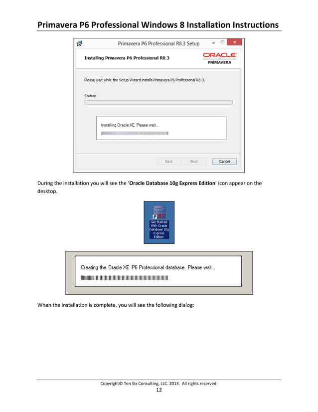 Primavera p6 professional windows 8 installation instructions | PDF