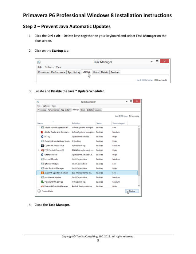 Primavera p6 professional windows 8 installation instructions | PDF