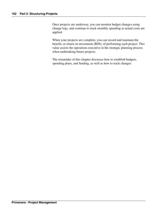 Primavera p6 project management reference manual part7 | PDF