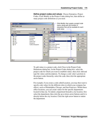 Primavera p6 project management reference manual part7 | PDF