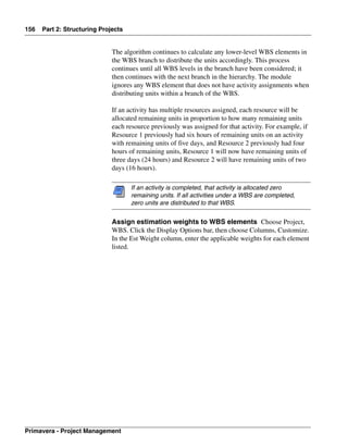 Primavera p6 project management reference manual part7 | PDF