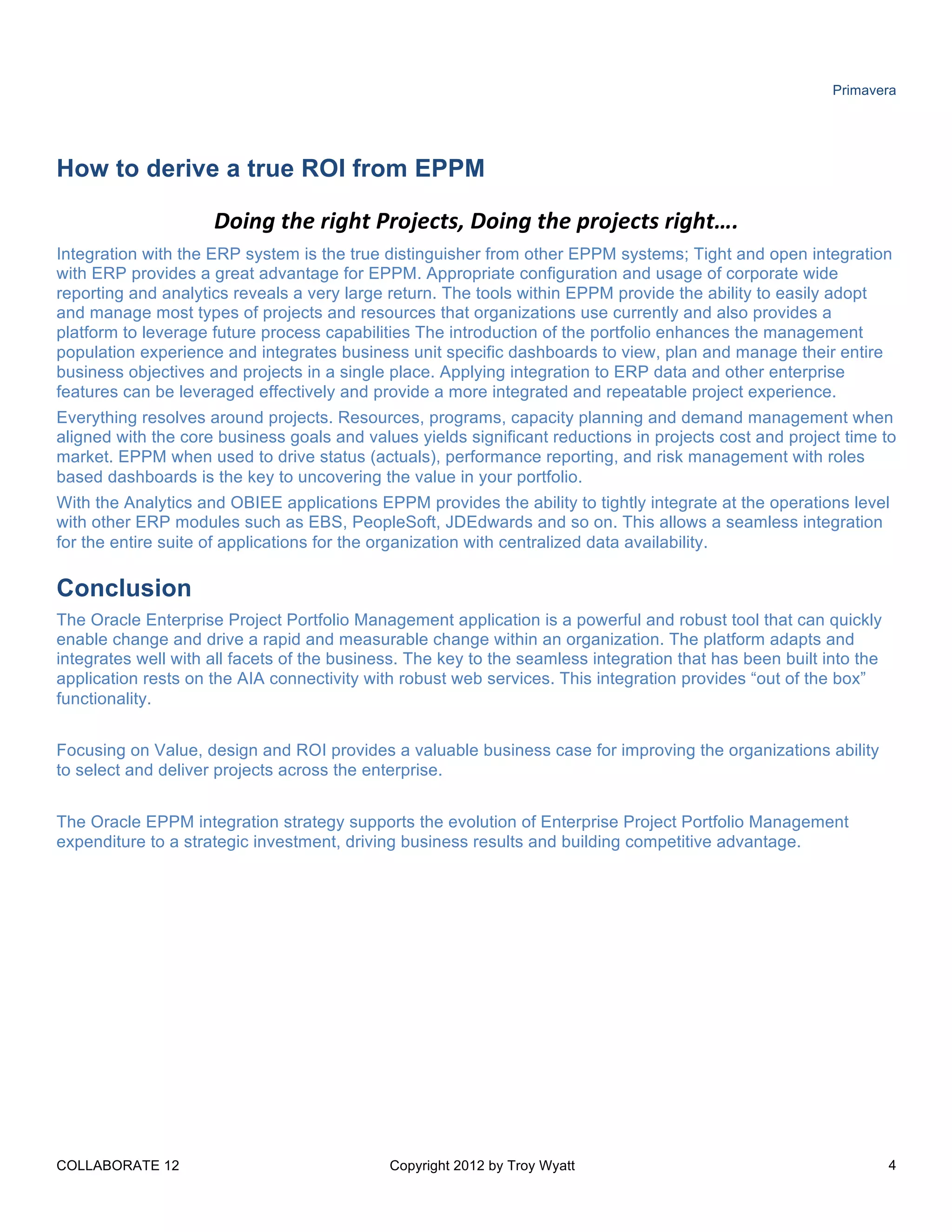 Primavera p6 r8 in a complex healthcare environment white paper | PDF