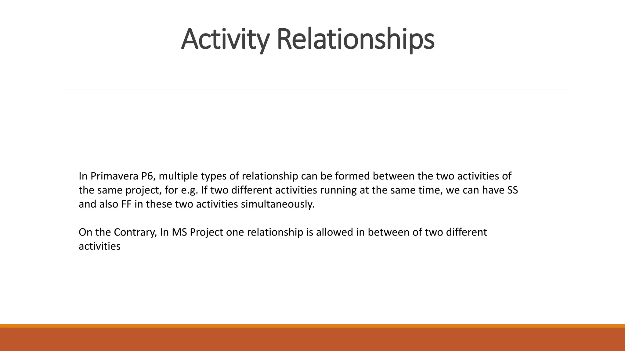 Primavera p6 vs ms | PPTX