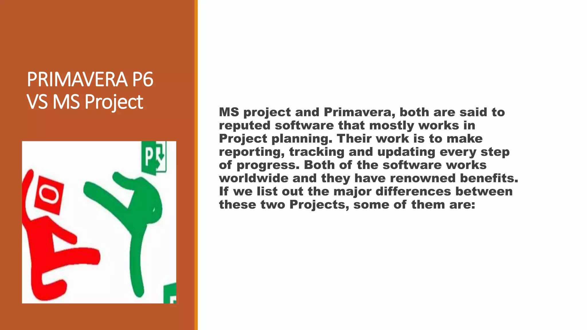 Primavera p6 vs ms | PPTX