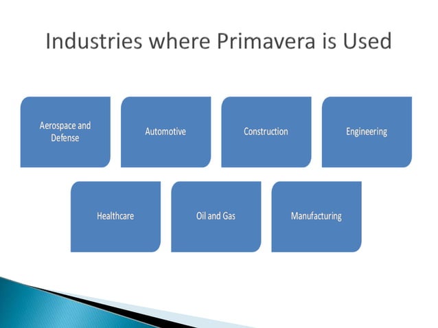 Introduction To Primavera (P6) | PPTX | Computer Software and ...