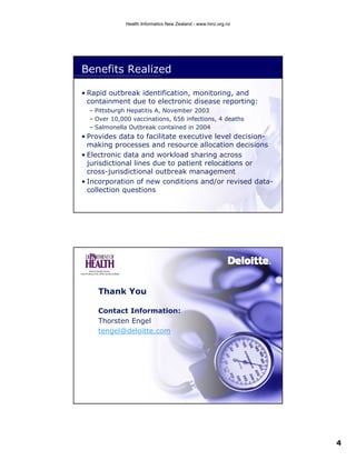 National Electronic Disease Surveillance System (NEDSS) - The Journey ...