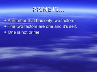 Prime And Composite Numbers | PPT