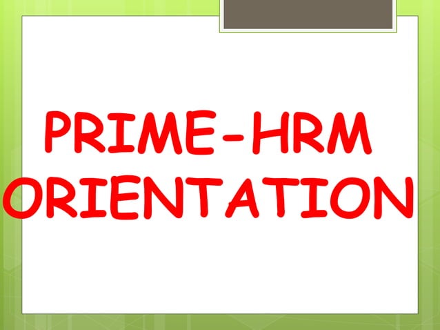 PRIME HRM PRESENTATION | PPTX