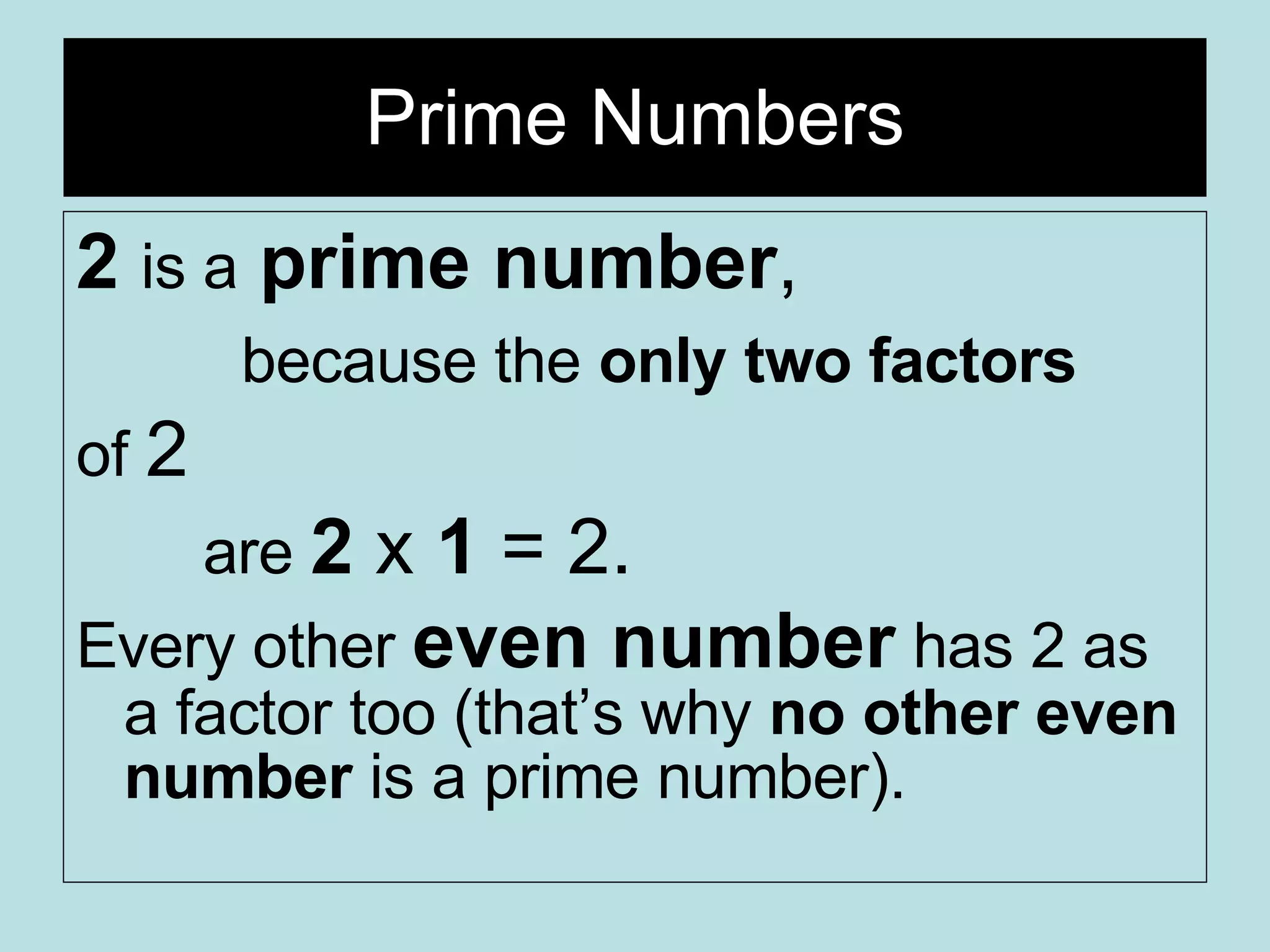 Prime Numbers | PPT